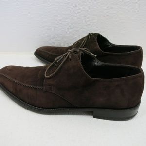 Faconnable | Shoes | Faconnable Brown Suede Leather Dress Oxfords 9 M ...